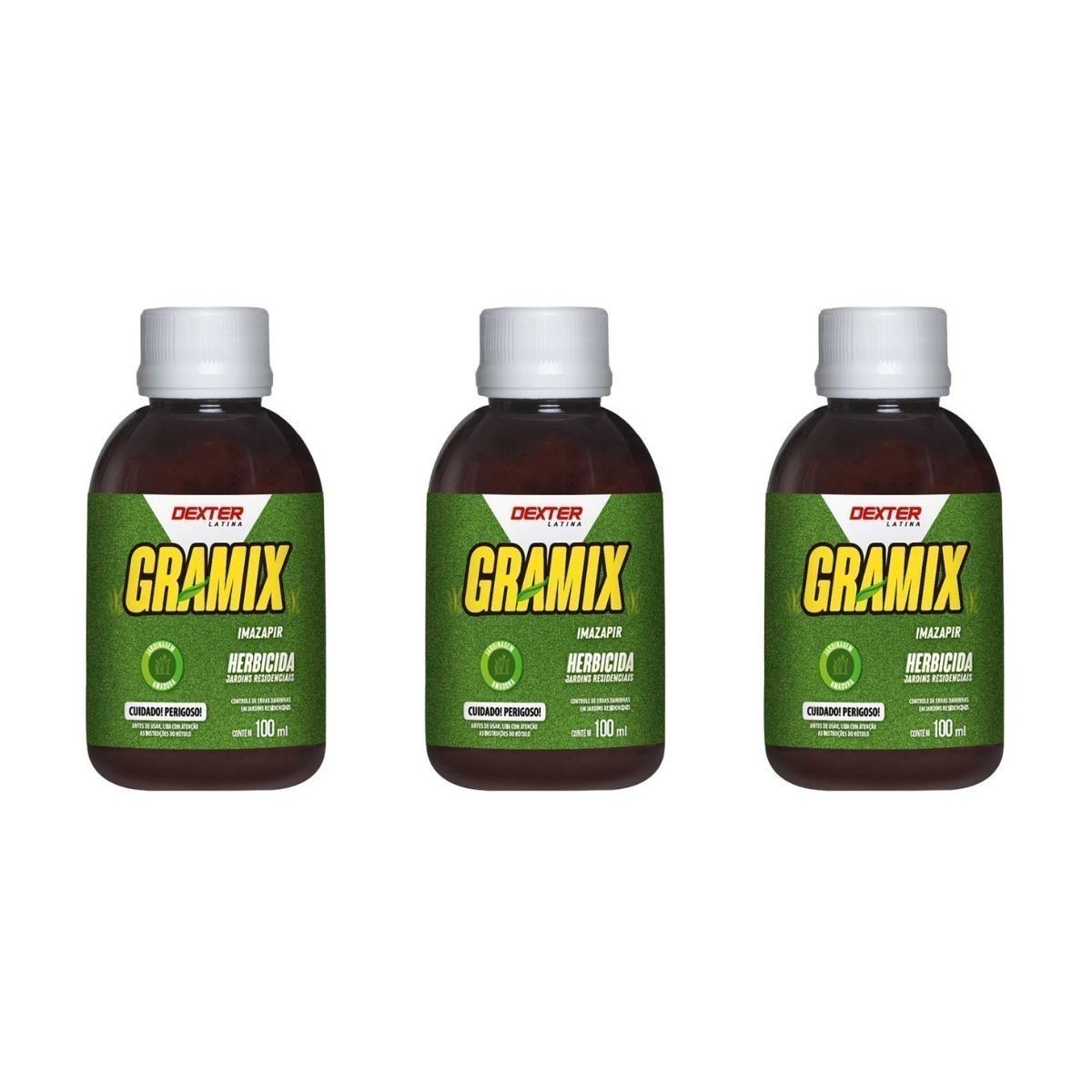Kit Com 3 Herbicidas Seletivo Para Gramados Gramix 100ml - Dexter