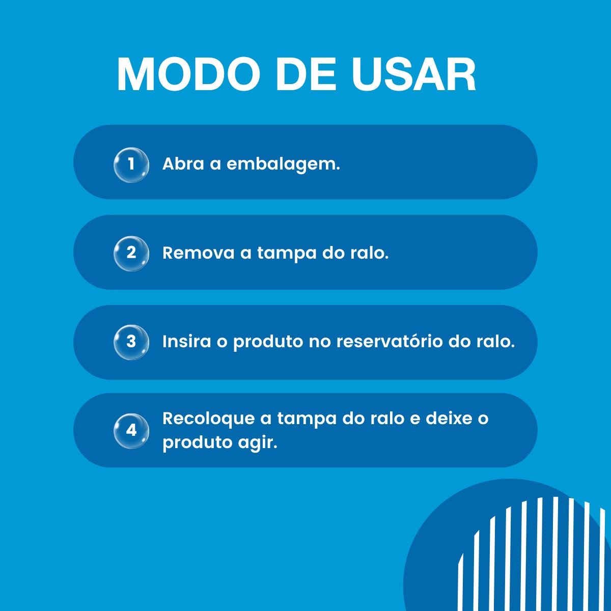Pastilha Para Ralos Free Flow Drain Tablete Nch - 70g