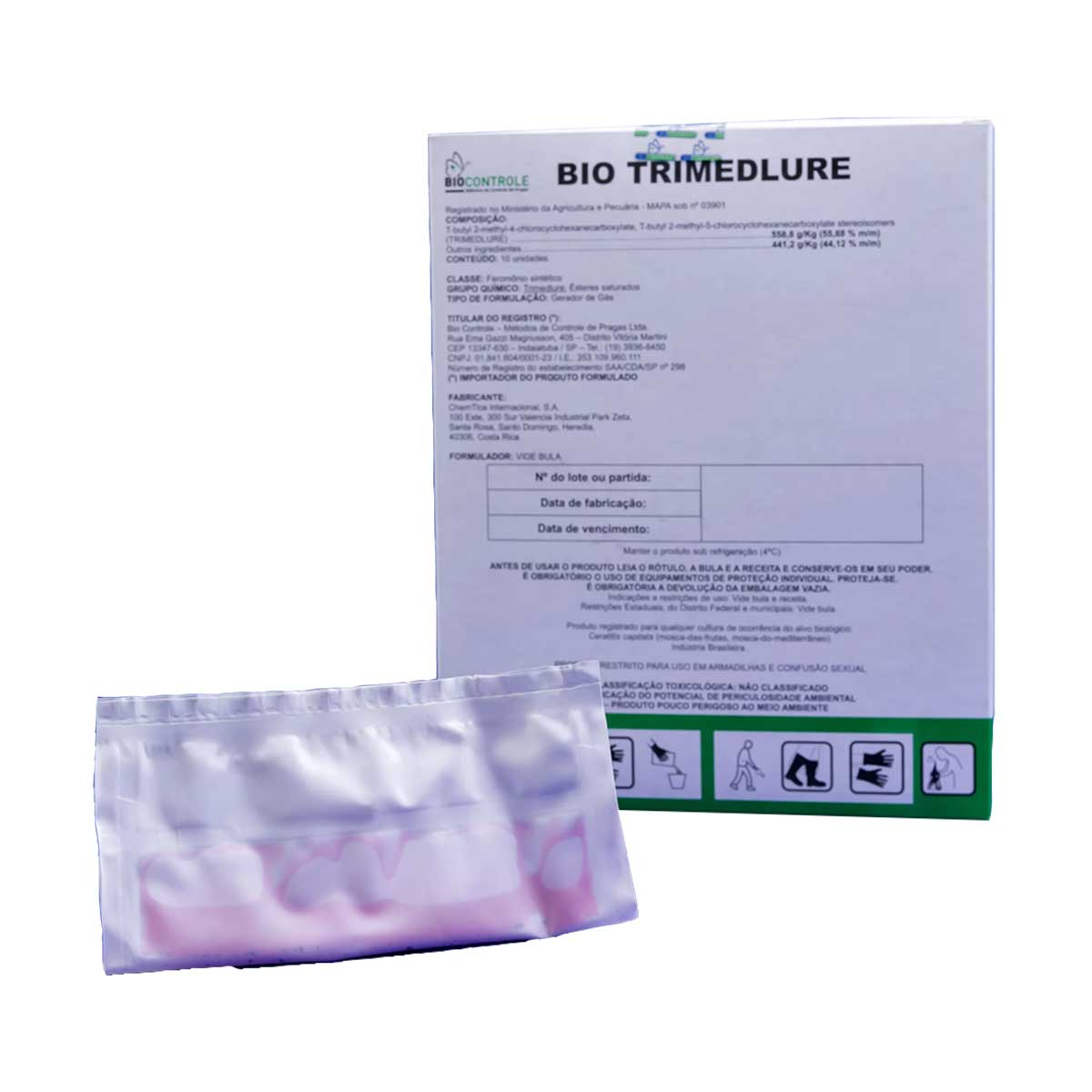 Feromônio Sexual Sintético Bio Trimedlure Bio Controle - 10 Unidades ...