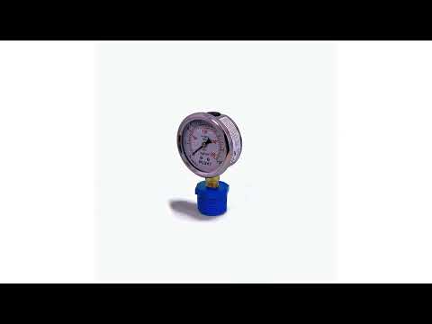 Manômetro 0 À 14 Bar Com Glicerina Inox 1/4" Npt - Pluvi