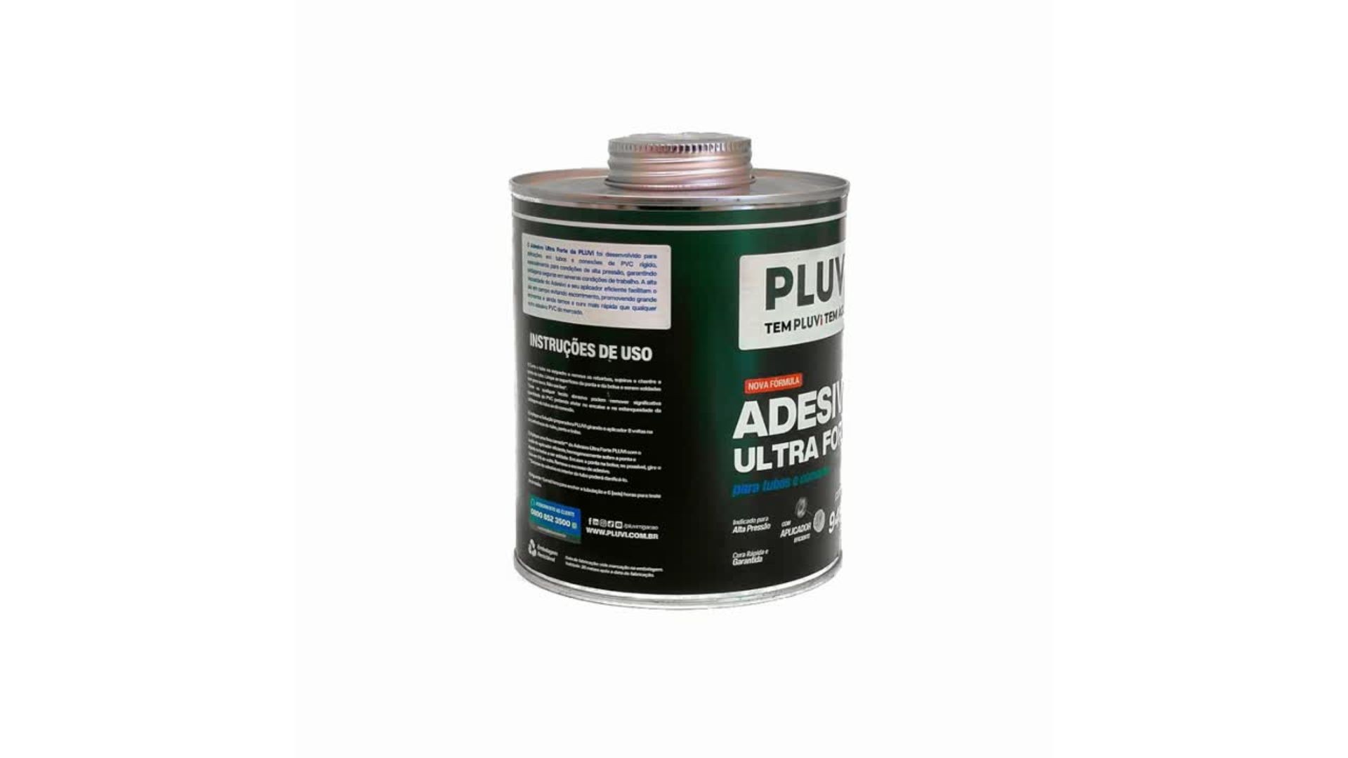 Adesivo Cola Pvc Ultra Forte Pluvi - 946ml