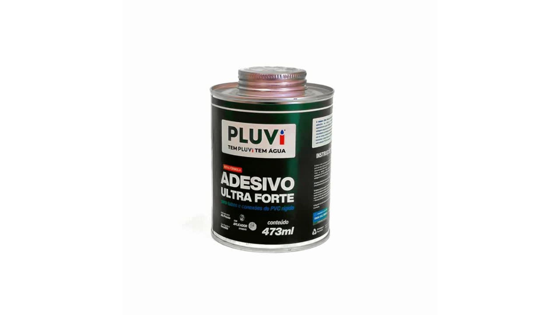 Adesivo Cola Pvc Ultra Forte Pluvi - 473ml