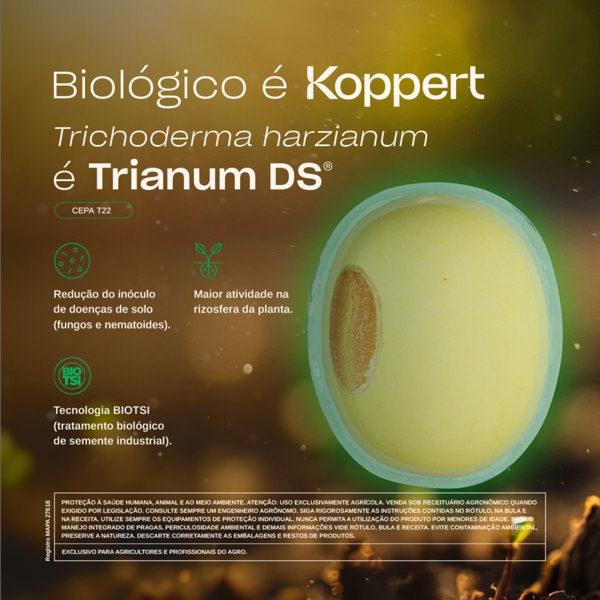 Trianum DS Fungicida Biológico - 1 Kg Koppert | InstaAgro